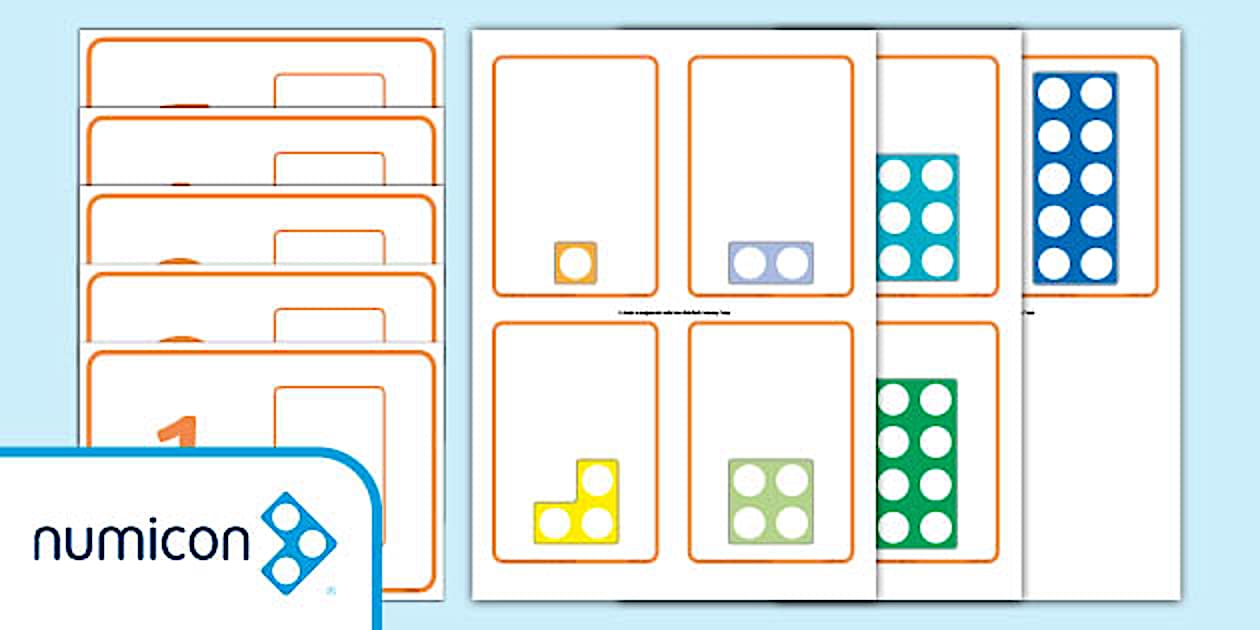 Numicon Shapes Matching Activity Pack KS1 Maths Resources
